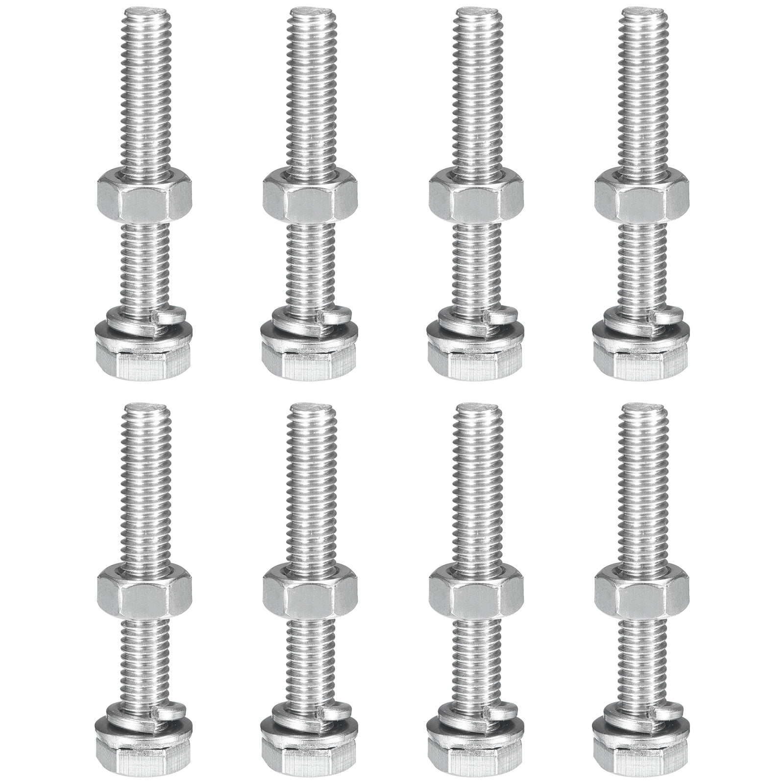 Click here for Uxcell M6 X 45mm Hex Head Screws Bolts  Nuts  Flat... prices