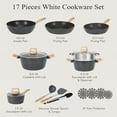 Soday 17 Pcs Granite Pots and Pans Set, Kitchen Non-Stick Cookware Set ...