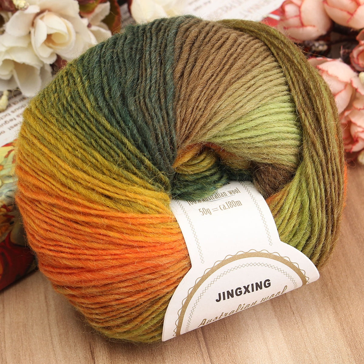 Wool Yarn DIY Soft Knitting Wool Roving Crochet 50G, Super Soft ...