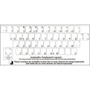 Albanian Keyboard Stickers - Labels - Overlays with White Characters ...