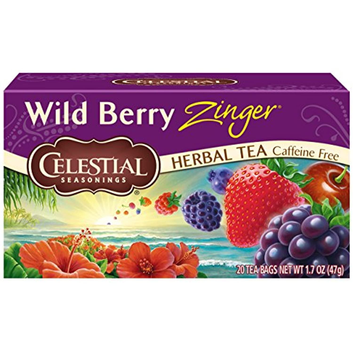 Celestial Seasonings, Tea, Wild Berry Zinger, 20 Ct - Walmart.com