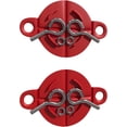 2 Pack Fire Department Connection Caps with Screws Aluminum - Red Fire ...