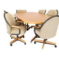 Caster Chair Company 7-Piece 42x[54/72] Caster Dining Set Wood Edge ...