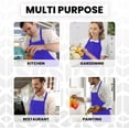Adjustable Bib Apron 100% Polyester Kitchen Aprons Waterdrop Resistant ...