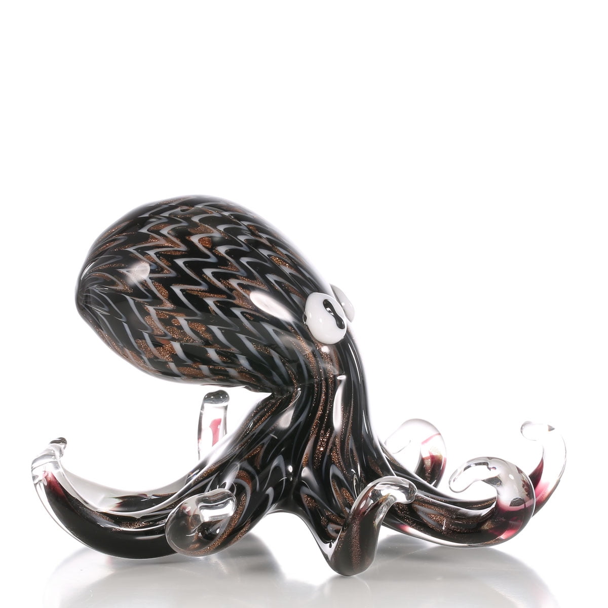 Glass Sculptures & Figurines Glass Art Mini Glass Octopus Figurine ...