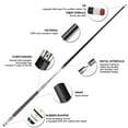 HomeSeason, Pool Cue Stick 58" Low Deflection Maple Wood, Billiard ...