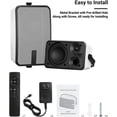MWAU Outdoor Bluetooth Speakers 400w for, Porch, Gazebo, Soffit, Garage ...