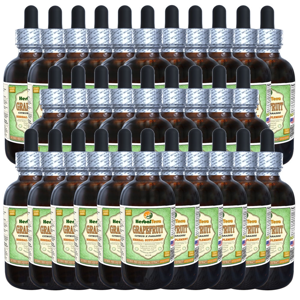 Grapefruit (Citrus x paradisi) Glycerite, Organic Dried Peel Alcohol ...