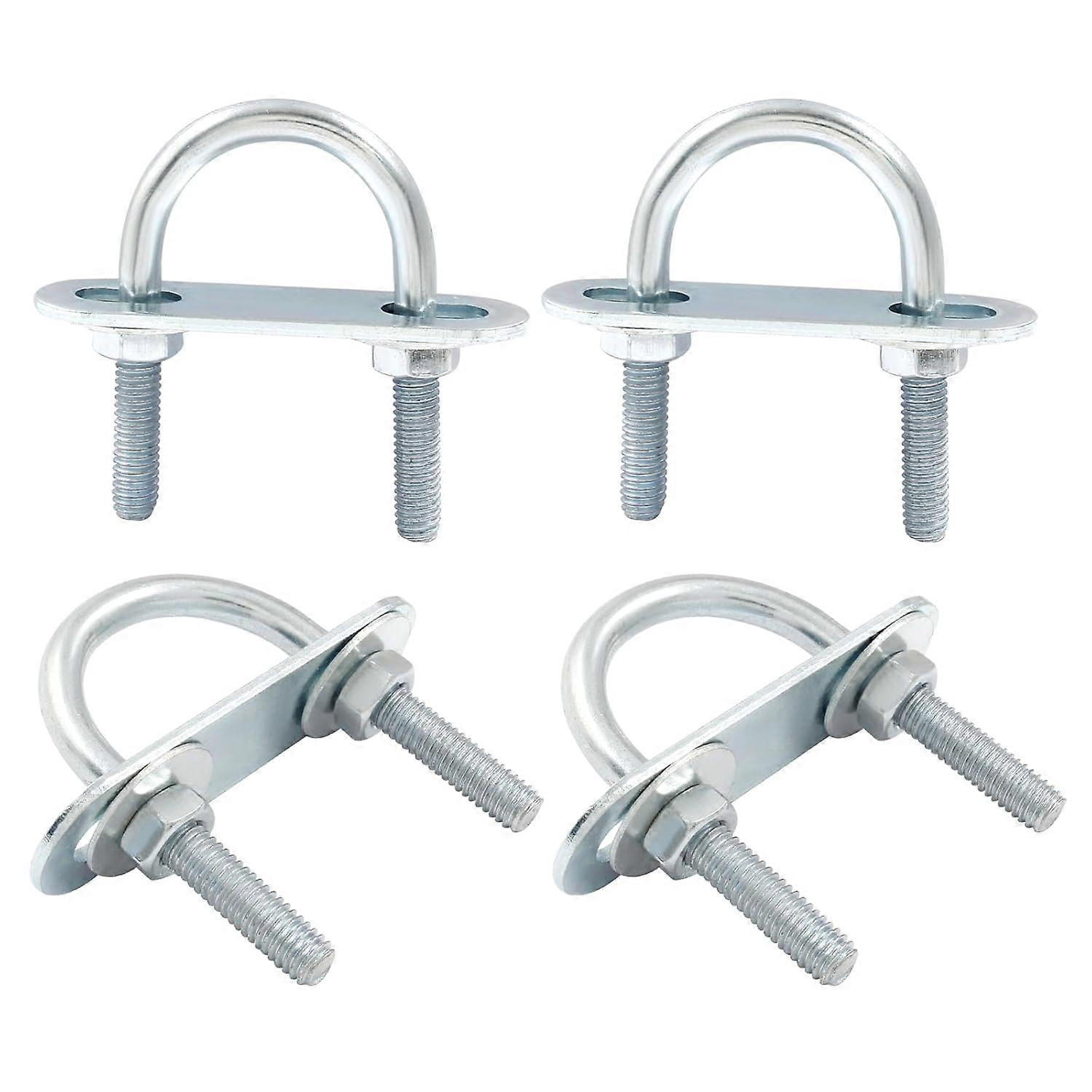 pernos en U redondos M6, pernos en U curvados en acero galvanizado, abrazadera en U con tuerca ...