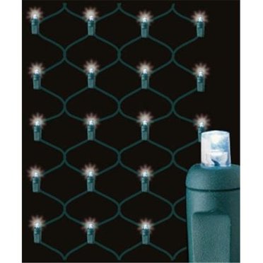 2' x 8' Pure White LED Net Style Tree Trunk Wrap Christmas Lights ...