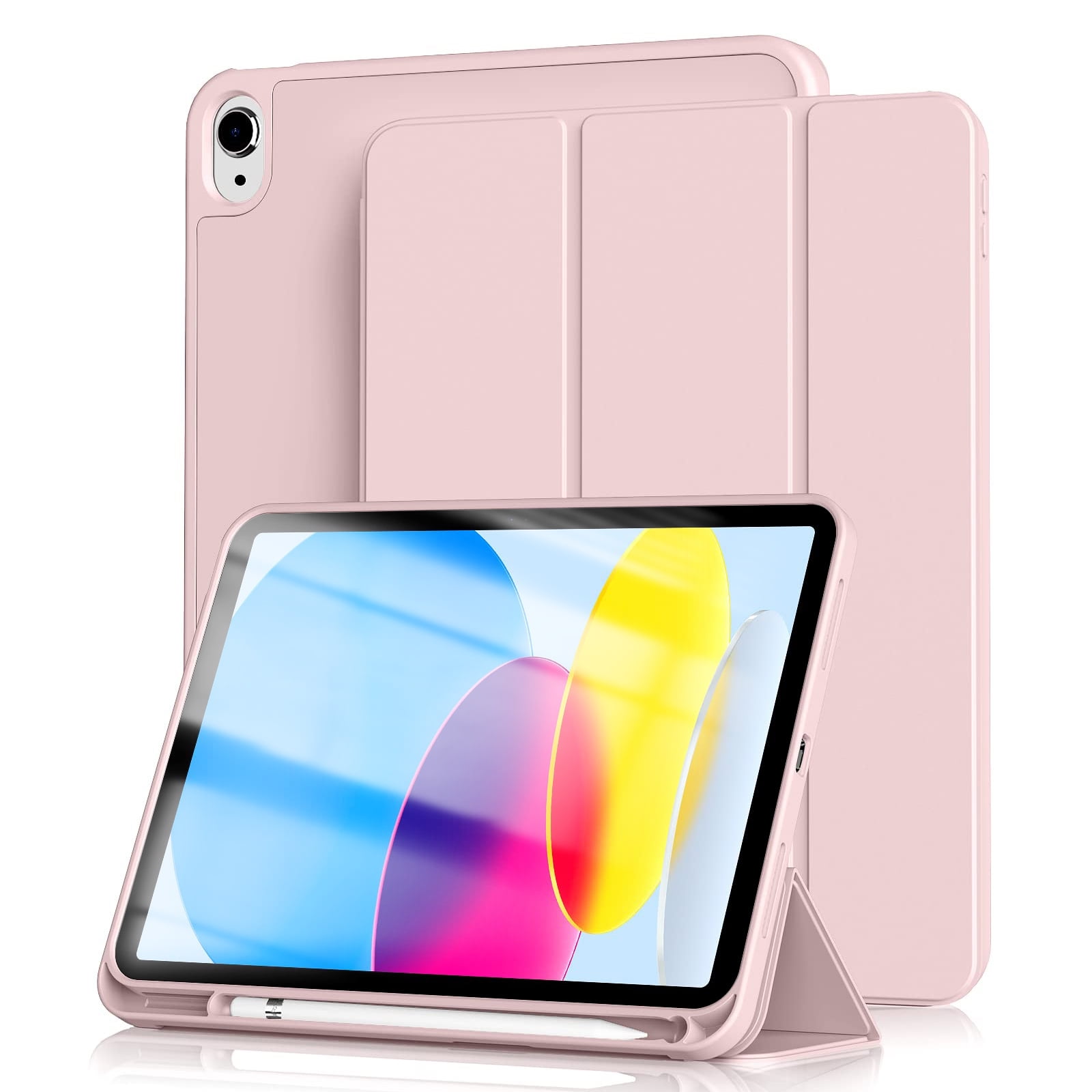 Aoub 10.9 Inch Case for iPad 10th Generation with Pencil Holder, Auto ...