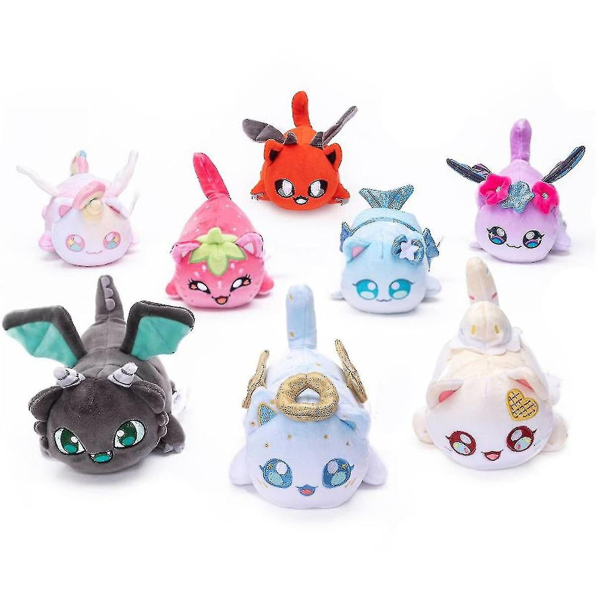 Meemeows Food Cat Plushies Toy Cute Aphmau Plush Doll Donut Burger ...
