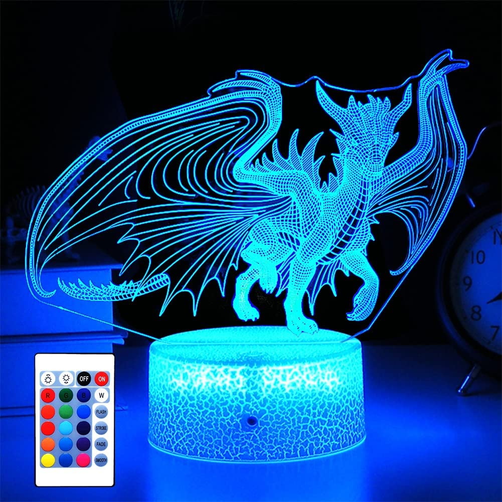 YSITIAN Dragon Night Light Dragon LED Decor Lamp for Kid’s Room, Spyro ...