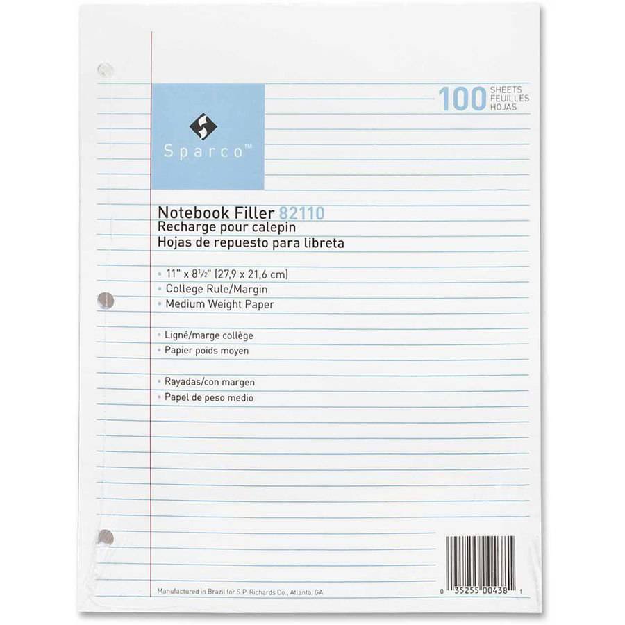 Sparco Notebook Filler Paper - Walmart.com - Walmart.com