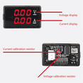 DC0-100V 10A LED Digital Voltmeter Ammeter Car Motocycles Voltage ...