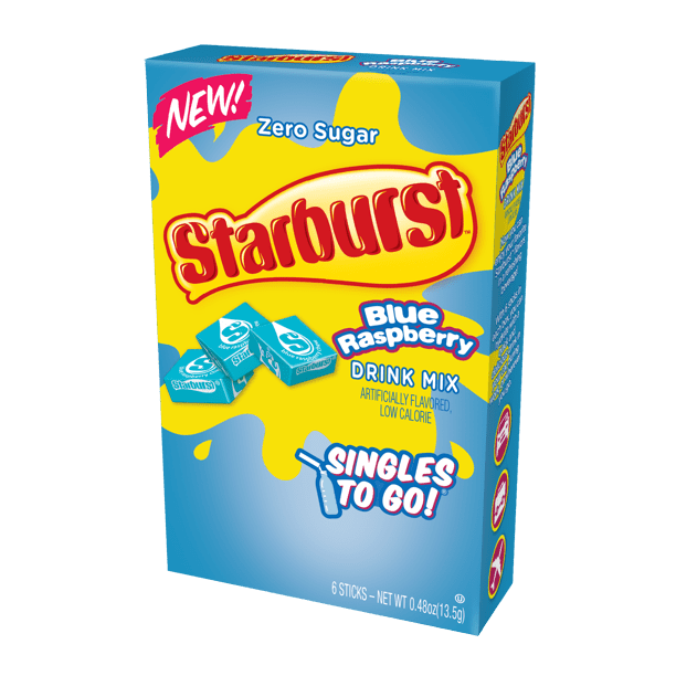 Starburst Blue Raspberry Singles-To-Go Drink Mix, 6-ct. (2 pack ...