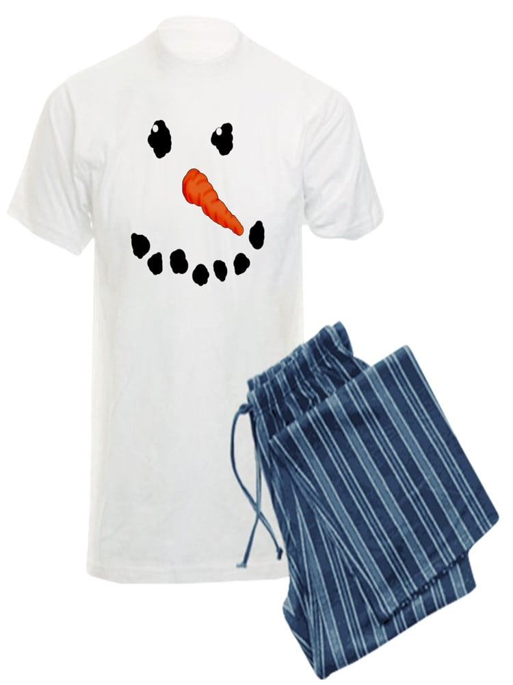 CafePress - Cute Snowman Pajamas - Men's Light Pajamas - Walmart.com