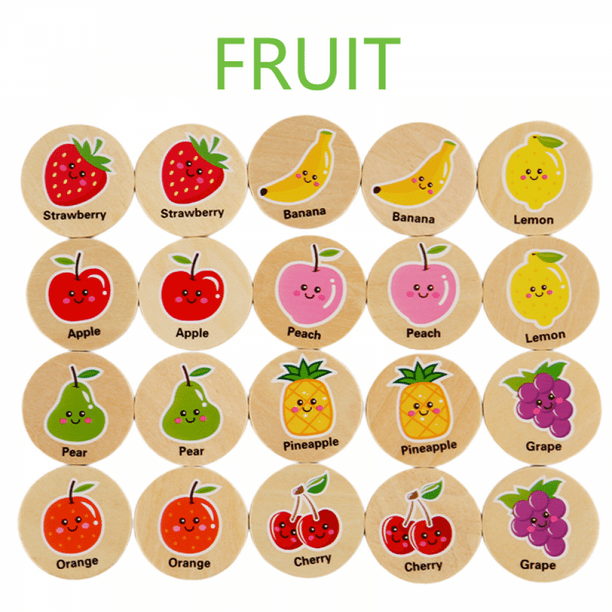 Memory Matching Game Kids Board Games Ages1-8 Wooden Puzzles For ...