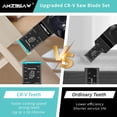 AMZBSAW 100PCS Oscillating Saw Blades, Quick Release Multi Tool Blades ...