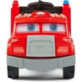 Kid Trax Real Rigs Toddler Fire Truck Interactive Ride On Toy, Kids ...
