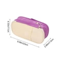 ‌High-Capacity Reversible Nylon Drawstring Pencil Pouch with Organized ...