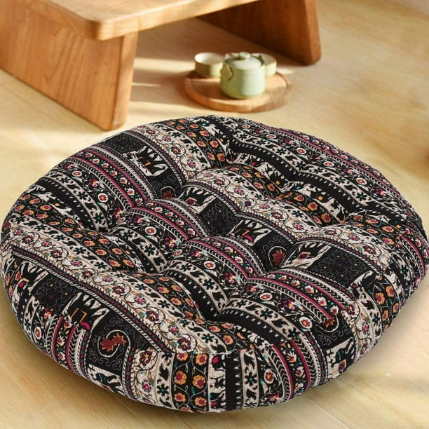 22 inches Large Floor Pillow 4 inches Thicken Seat Chair Cushion Round ...