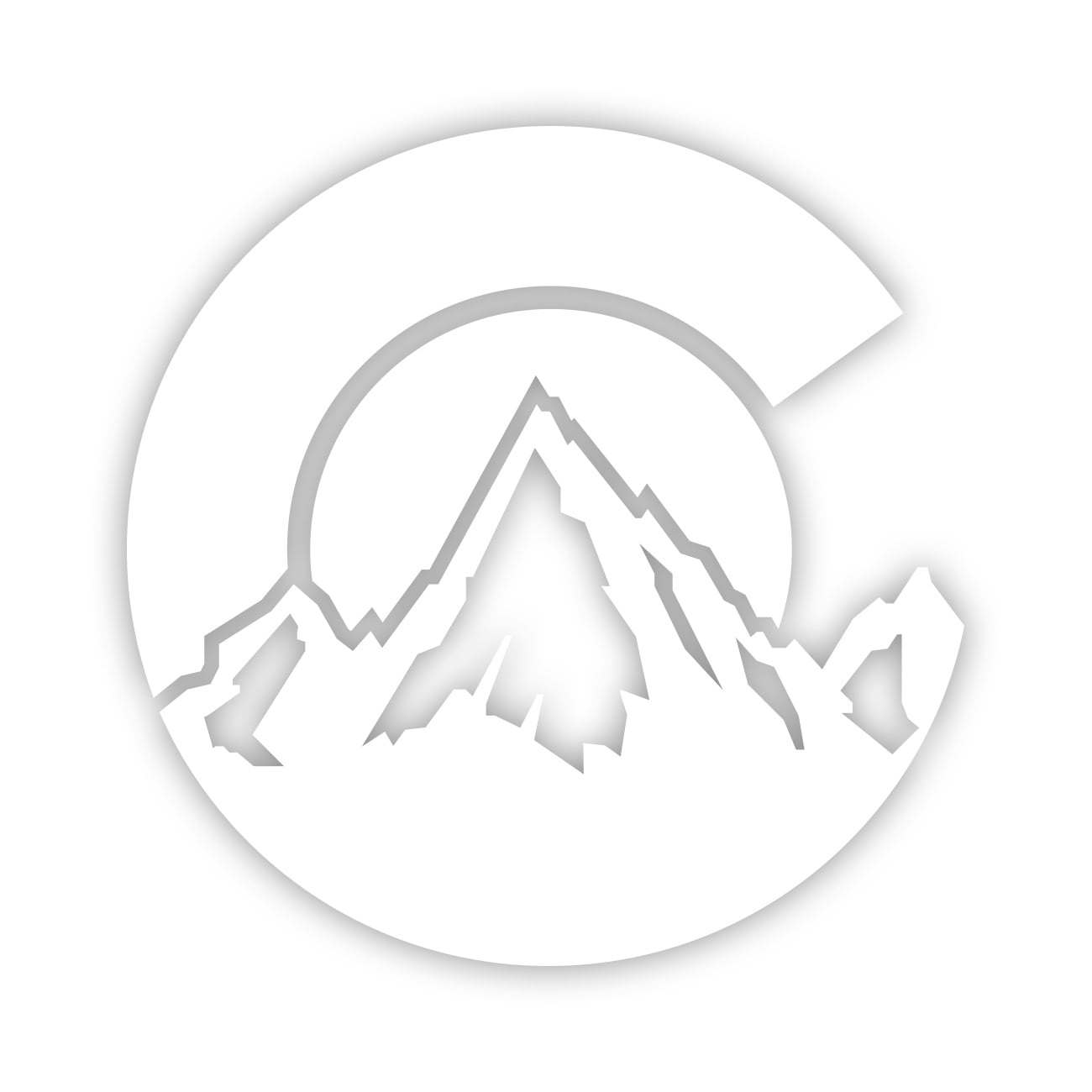 Colorado C Logo Shaped Sticker Decal Die Cut - Self Adhesive Vinyl ...