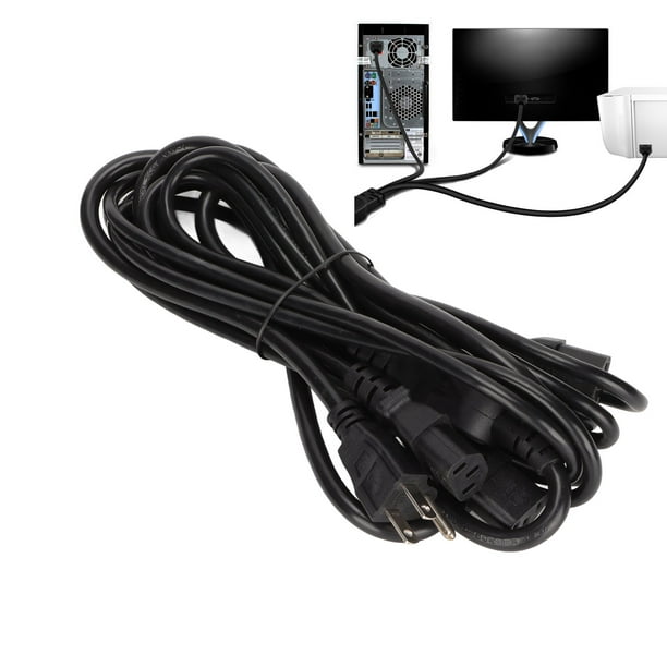 1 To 3 Outlet Power Splitter Cord,5 15P To 3 IEC320 C13 Connectors ...