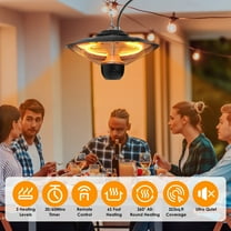 1500W Outdoor Hanging Patio Heater, Electric Heated Ceiling Heating ...