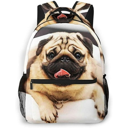 Laptop Backpack Funny Tan Pug Dog, School Bag for Boy Girl | Walmart Canada