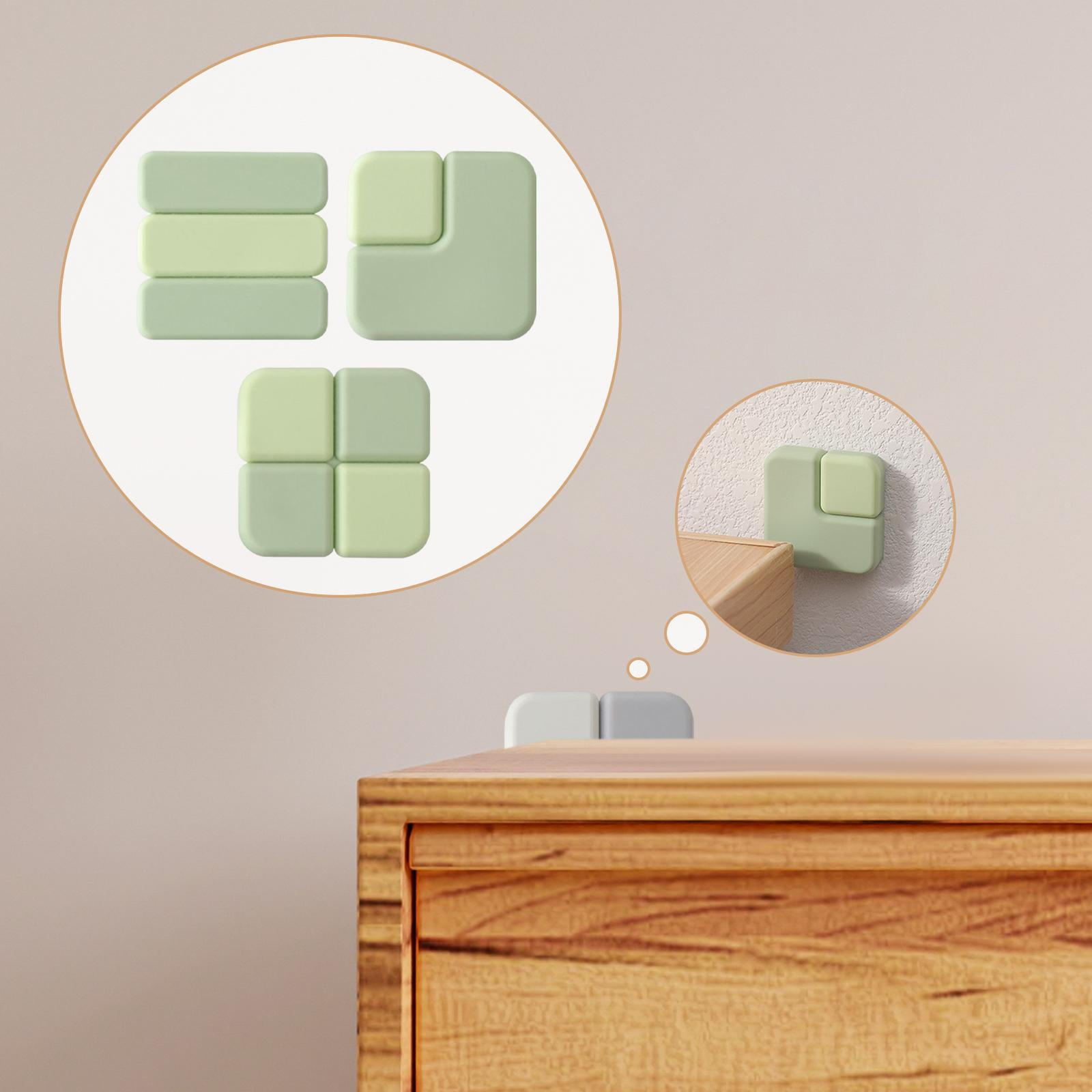 3Pcs Wall Protectors Door Stopper Simple Anti Shock Stitching Color ...