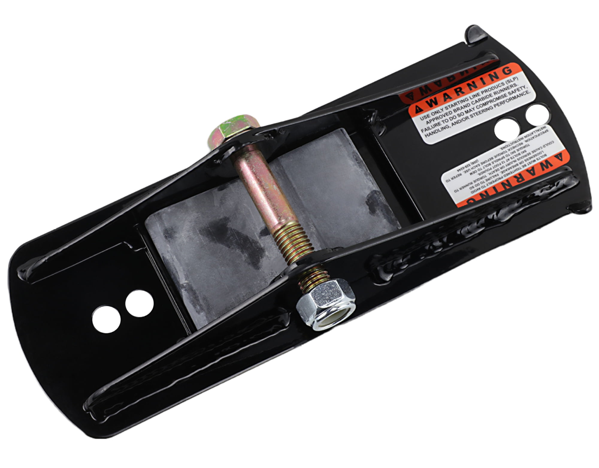 SLP Standard Black Ski Mounting Saddle Bracket w/Bolt & Rubber Damper ...