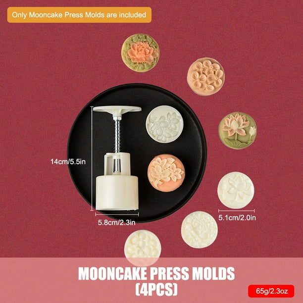 Mistaha Mooncake Press Molds Mid-Autumn Festival Pastry Tool Fodant ...