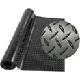 tonchean 16.5ft x 3.3ft Heavy Duty Garage Floor Mat Rolls Diamond Plate Thickened Rubber Non ...