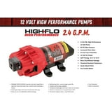 Fimco High Flo 12V Electric Diaphragm Sprayer Pump, 2.4 GPM, 60 PSI ...