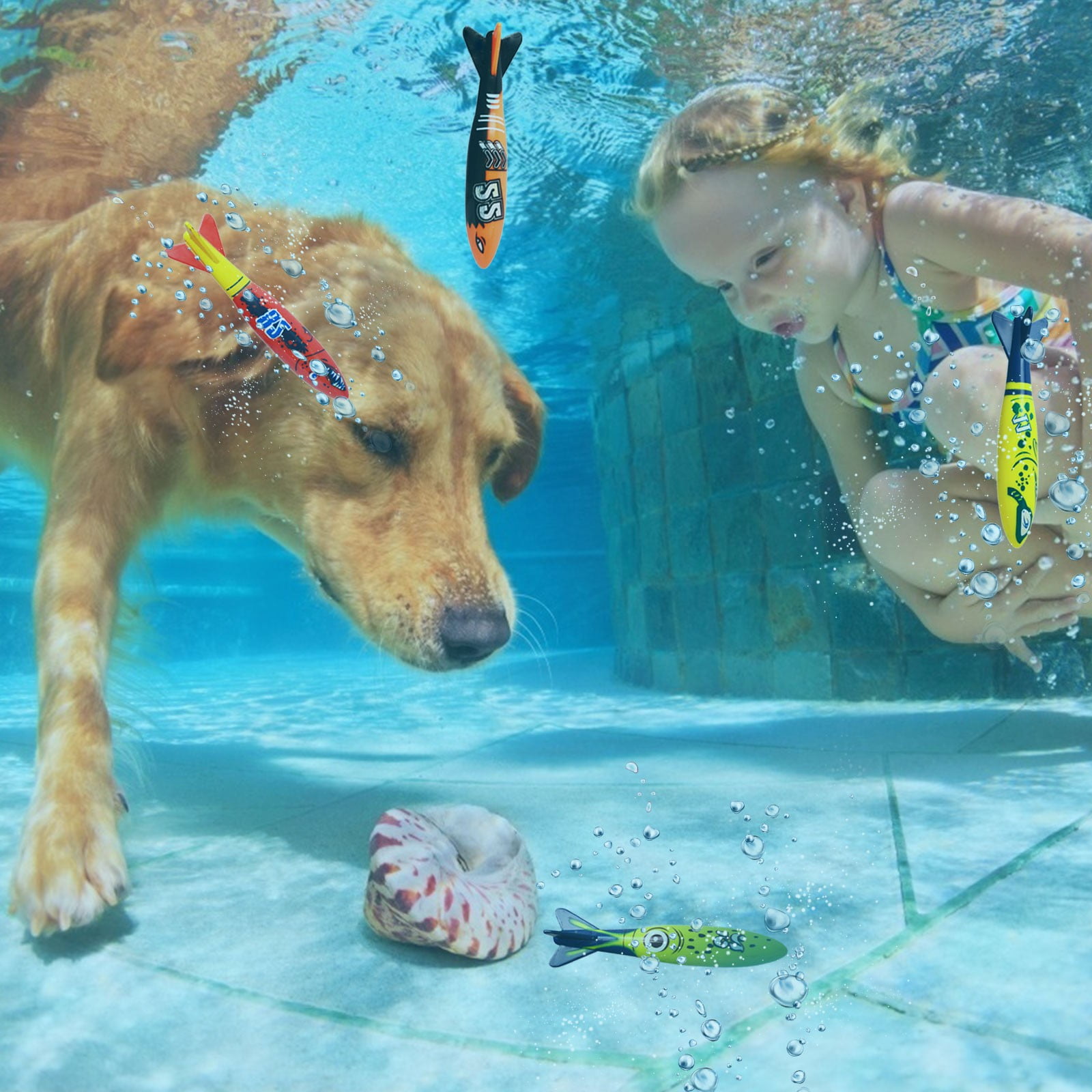 Swimming Pool Toys，Shark Underwater Diving Toys, Underwater Gliding ...