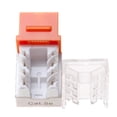Cables Direct Online Orange Cat5e RJ45 Keystone Jack 45 Degree 8P8C 110 ...