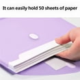 5/10Pcs 3 Holes Punched Pockets File Bag Clear Document Envelope for ...