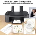 100 Sheets White Cardstock Paper, 65lb Card Stock for Printing and ...
