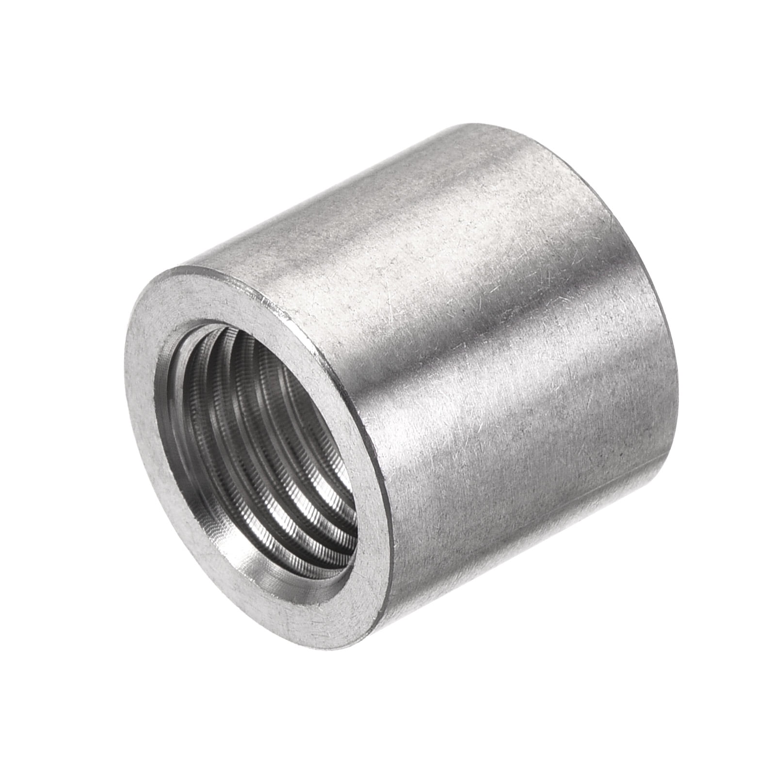 Uxcell 304 Stainless Steel 1/4 NPT Female Half Threaded Weldable Weld ...