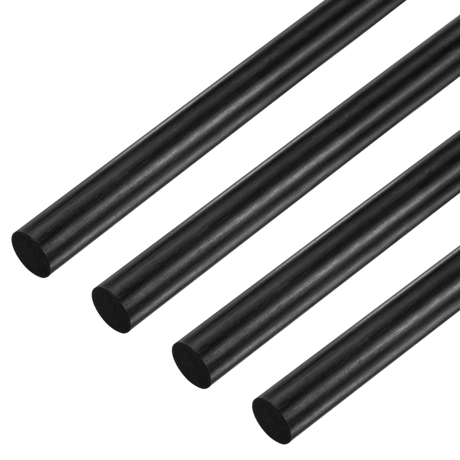 Uxcell 4-Pack Varillas de Fibra de Carbono, Longitud de 200mm Diámetro ...