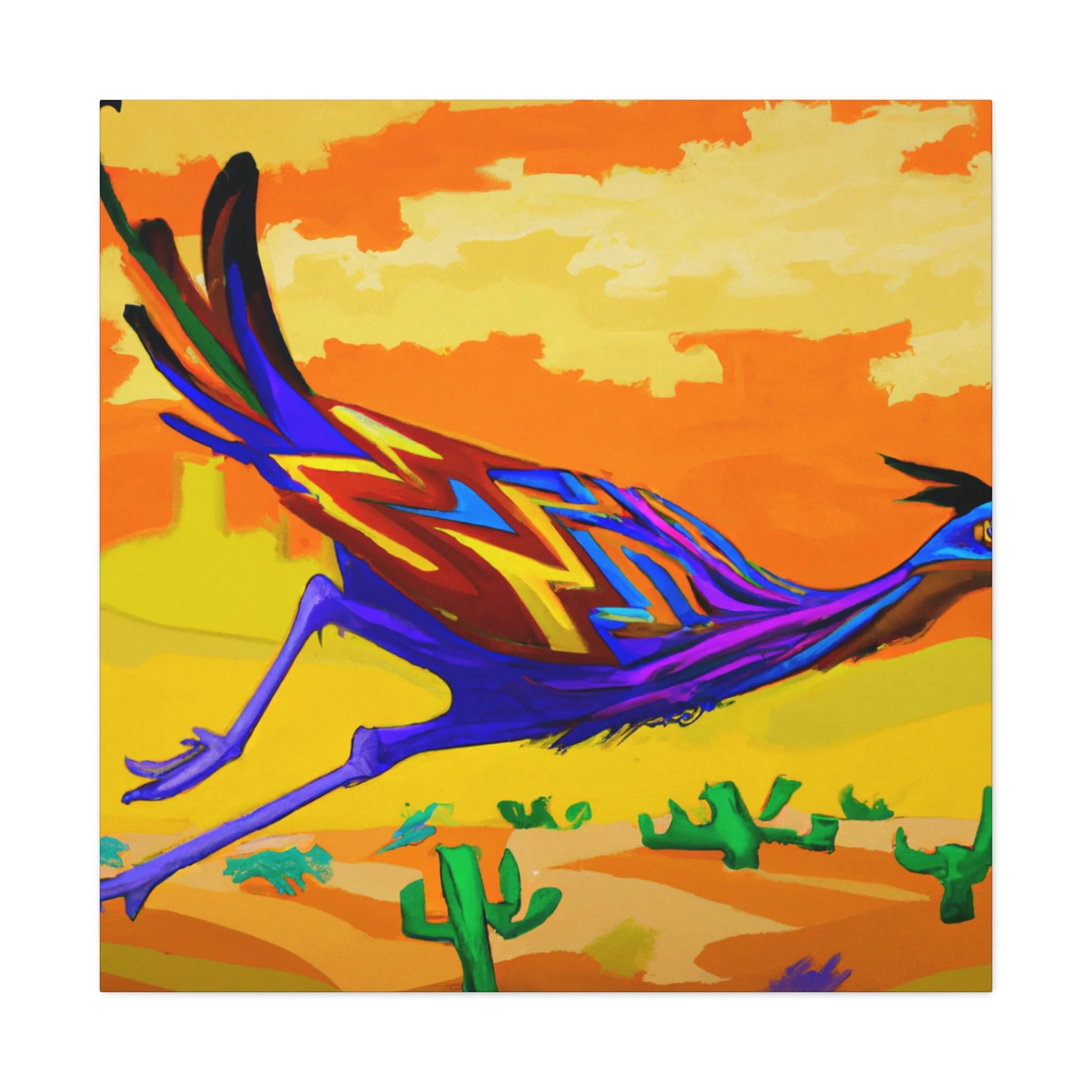 Roadrunner in Dance Pose. - Canvas - Walmart.com
