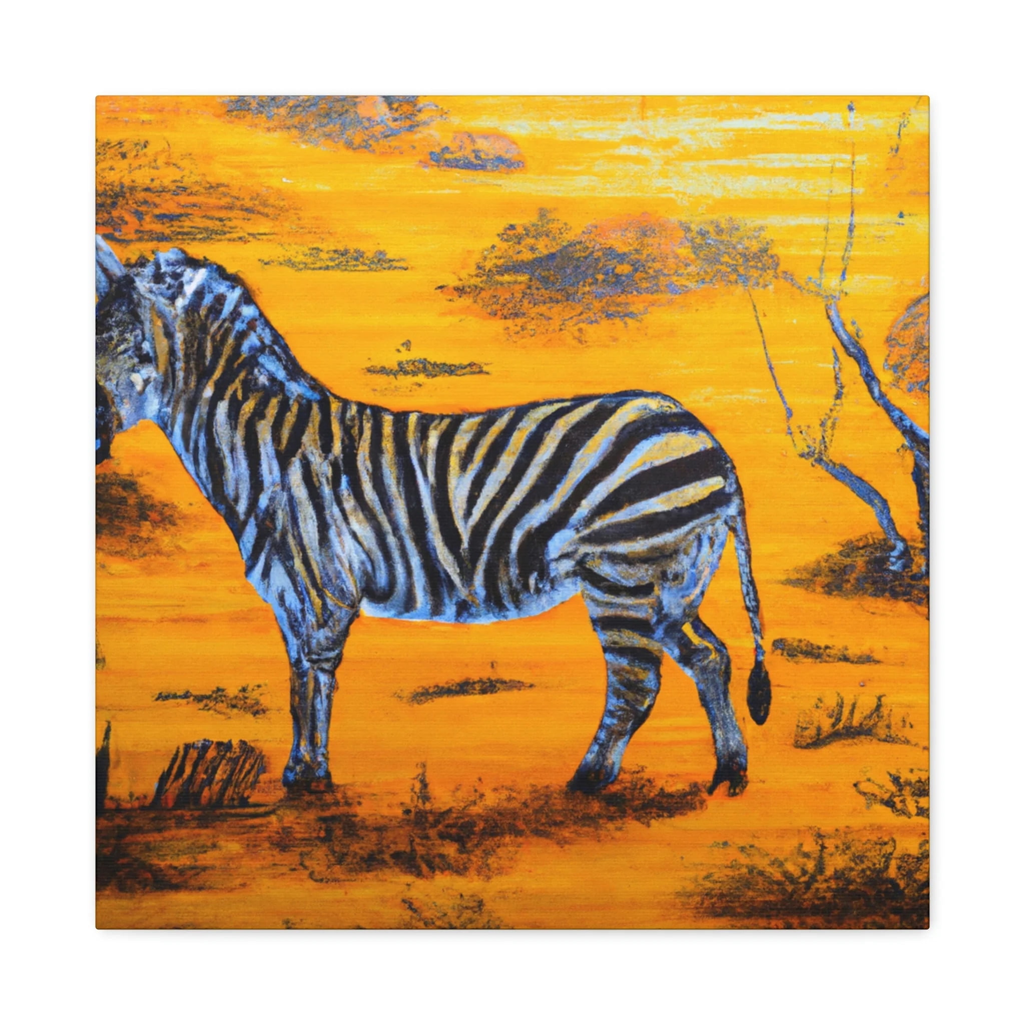 Zebra in Baroque - Canvas - Walmart.com