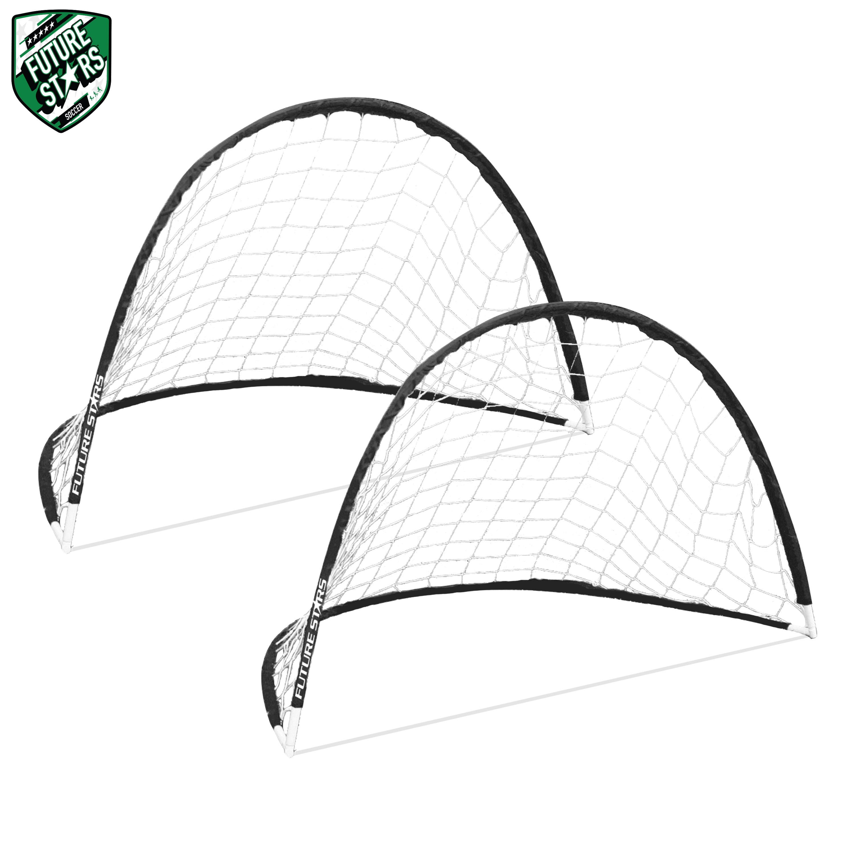 Future Stars Set of 2 5ft Portable Soccer Nets with travel bag. Quick ...