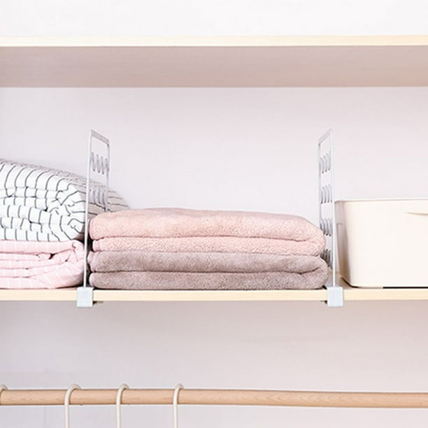 Closet Shelf Dividers Wire Clothing Organizer Clapboard Space Saving ...