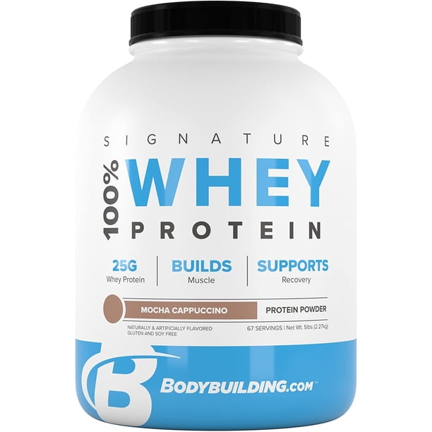 Bodybuilding.com Signature Signature 100% Whey Protein Powder 5 Lbs ...