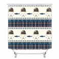 4PCS Fishing Shower Curtain Sets with Rugs, Bass Fish Shower Curtain ...