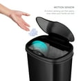 Nine Stars 13.2 Gallon Touch-Free Trash Can, Motion Sensor, Black ...