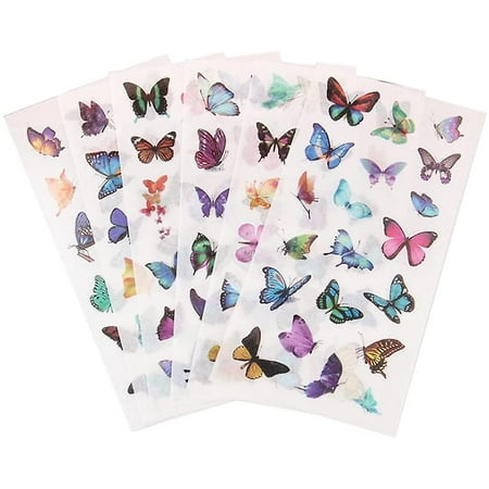 24 Pcs Small Butterfly Stickers Waterproof Sticker Multi Color ...
