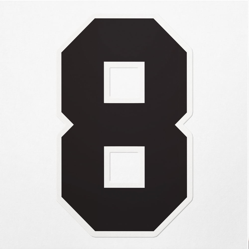 Vinyl Stickers Decals Of Number 8 Silhouette - Waterproof - Apply On ...